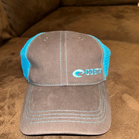Costa | Accessories | Costa Charcoal And Teal Cap | Poshmark